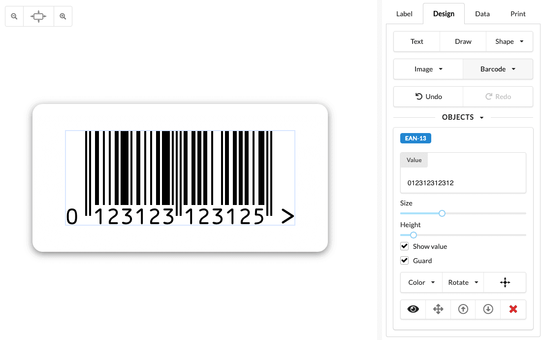This is a point-of-sale UPC-A barcode representing the equivalent GTIN-12: