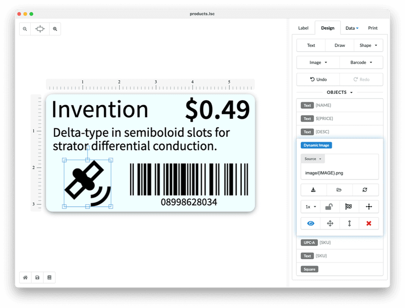 3 . Print your labels