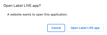 Accept and... boom. Your label has printed. 🤯