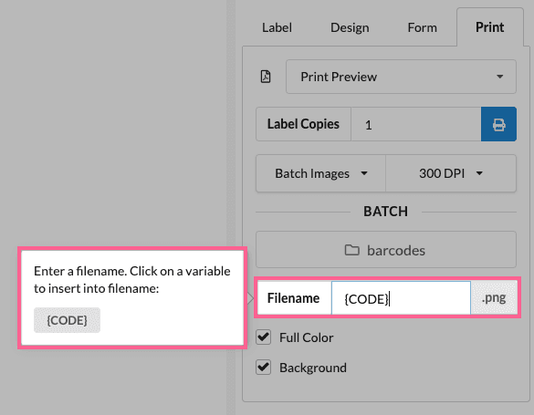 Test Print Barcode Image
